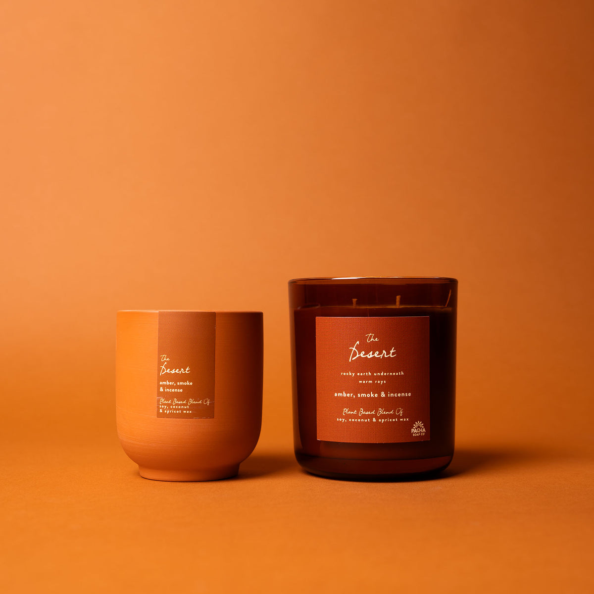 Plant-Based Wax Candle | The Desert | Pacha Soap Co.