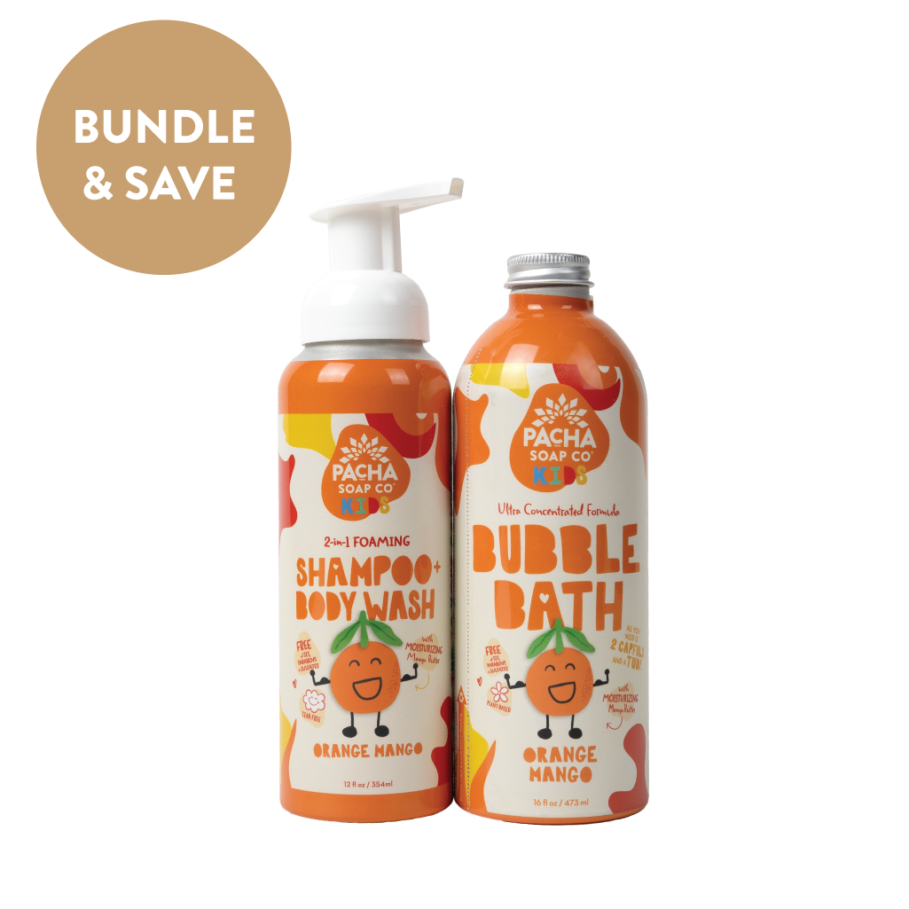 Orange Mango Bundle | Natural Kids Bath Products | Pacha Soap Co.